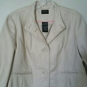 George | Jackets & Coats | George Stretch Light Tan Crop Blazer 34 ...